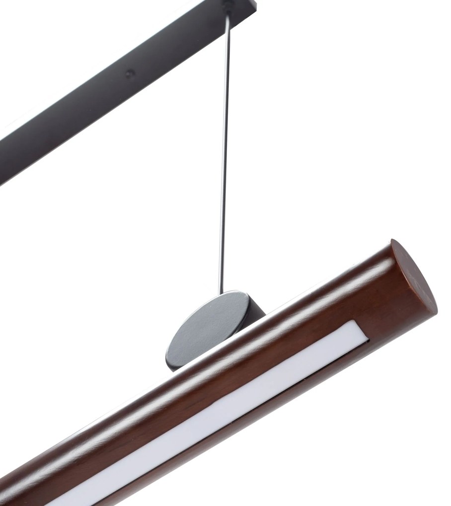 Toolight - LED stropní lampa APP969-1CP, hnědá-černá mřížka, OSW-07002