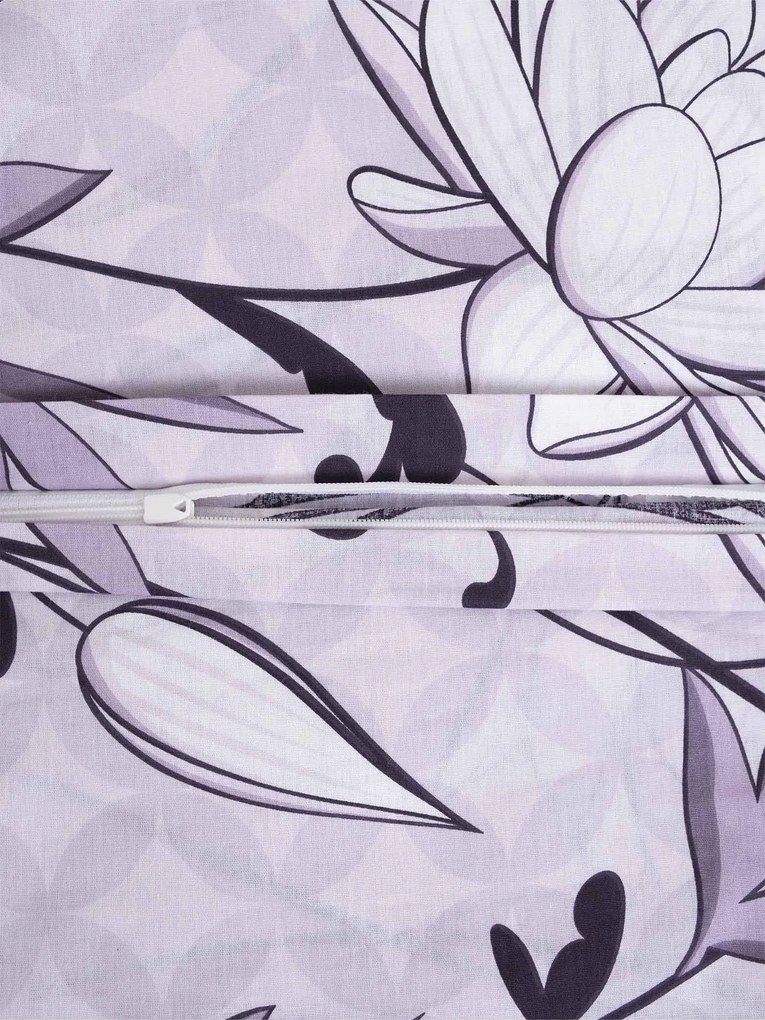 MK Lůžkoviny Francouzské bavlněné povlečení Renforcé - Pivoňka 220 × 200 cm, 2ks 70 x 90 cm