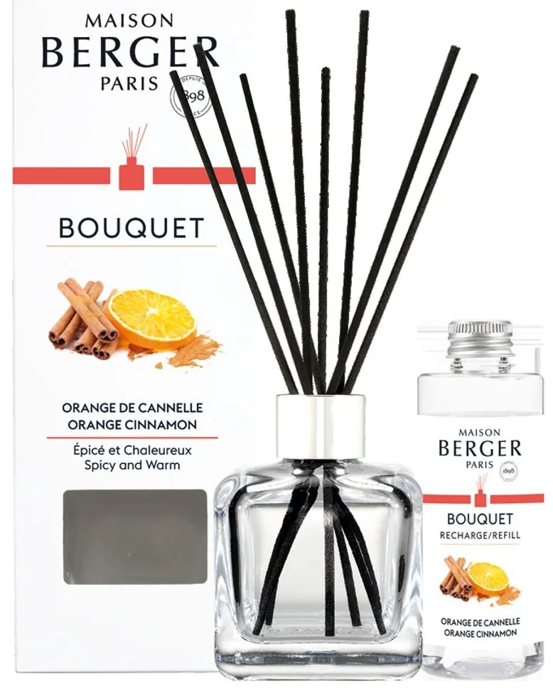 Maison Berger Paris Aroma difuzér Cube + náplň Pomeranč a skořice 100 ml 7752