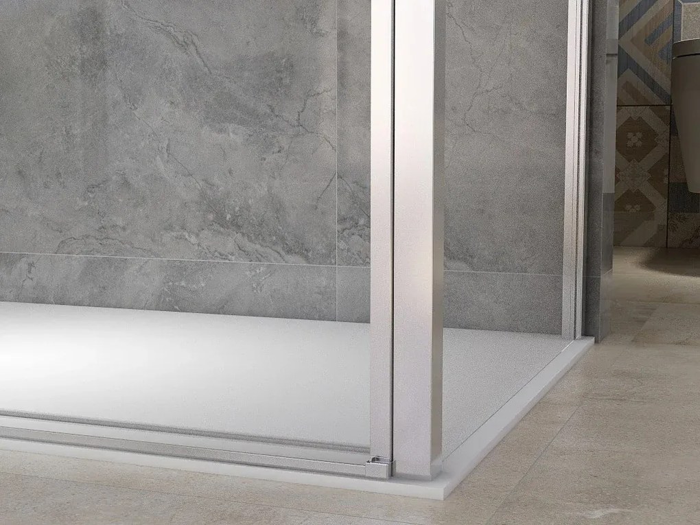 HANY COMBI 85x80 Čiré Sprchová zástěna obdélníková