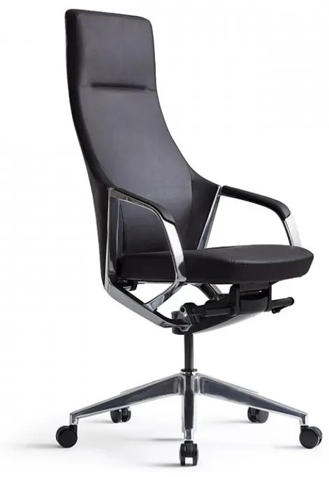 Office Pro Kancelářské otočné křeslo HONOR OF - kůže, koženka, černá
