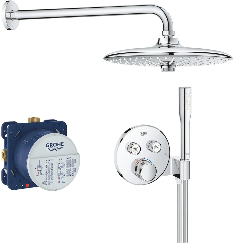 Grohe Grohtherm SmartControl sprchová sada pod omítku ano chrom 34744000