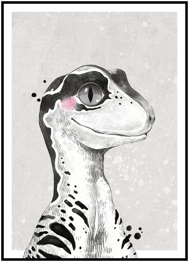 Plakát Malý Tyrannosaurus Rozměr plakátu: 50 x 70 cm, Varianta Tyrannosaura: Tyrannosaurus indián