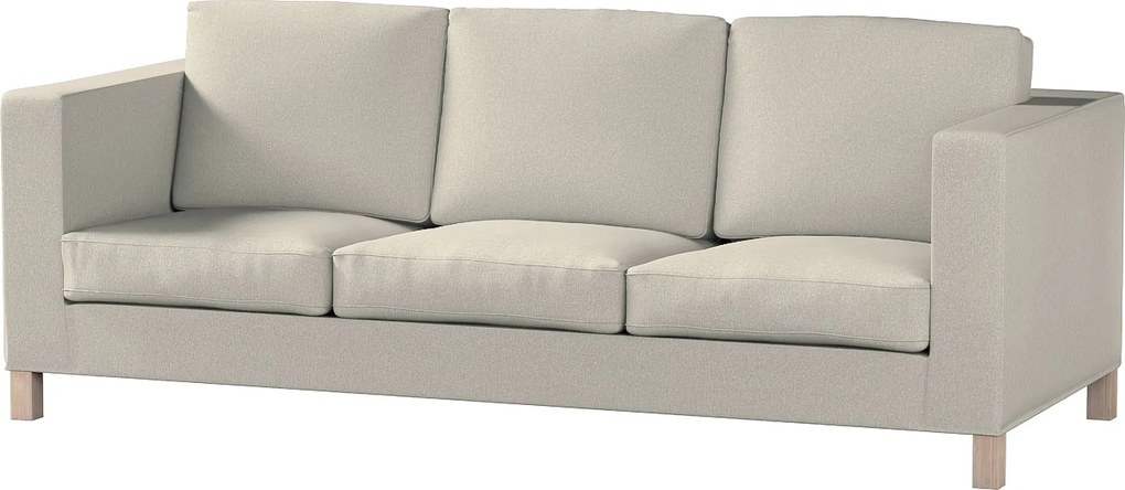 Potah na pohovku IKEA  Karlanda 3-místná nerozkládací, krátký barva béžová látka pletený vzor