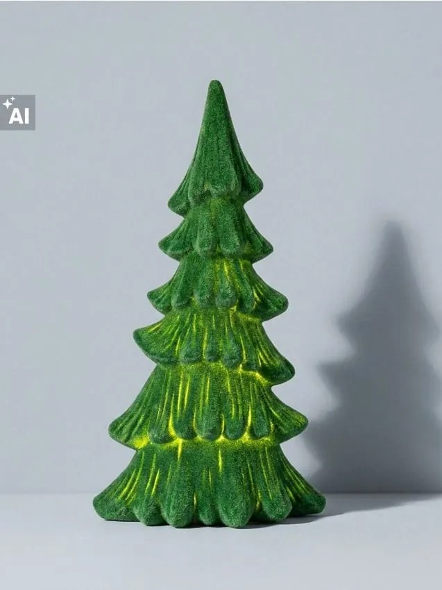 Sinsay - Vánoční LED dekorace ve tvaru vánočního stromku - zelená