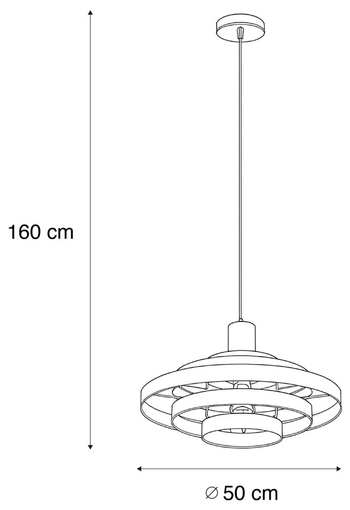 Retro Pendant Lamp White Round - Halo Cirque