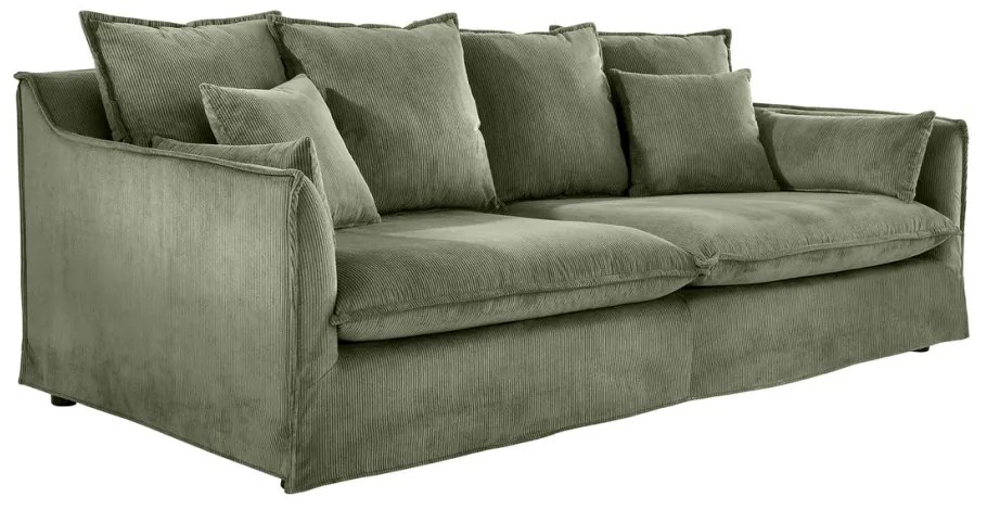 Massive home | Pohovka HEAVEN 200cm 3místná pružinová s odnímatelným potahem, zelená