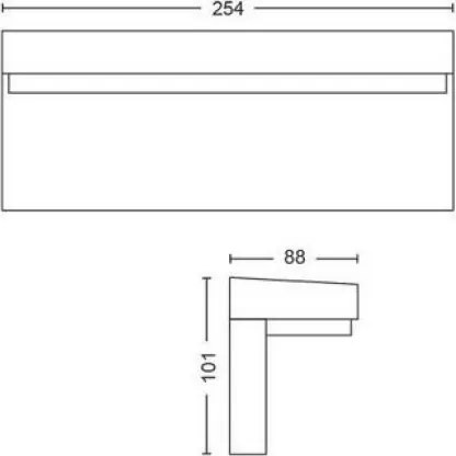 Venkovní nástěnné LED svítidlo Philips Hue Nyro 17456/30/P7 2000K-6500K RGB