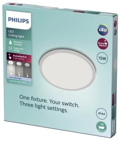 Philips - LED Stmívatelné koupelnové svítidlo SCENE SWITCH LED/15W/230V IP44