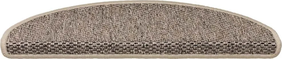 Samolepící nášlapy na schody vzhled sisal 15 ks 65x21x4 cm 326878