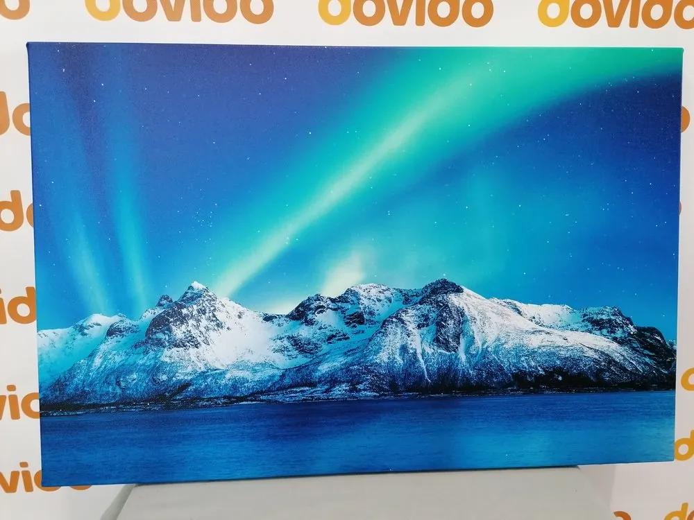 Obraz arktická polární záře - 120x80 cm