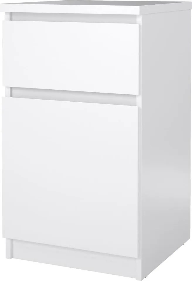 FALCO Noční stolek Simplicity 221 bílý lesk