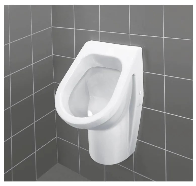 Villeroy & Boch Villeroy &amp; Boch ARCHITECTURA - Odsávací pisoár, 355x385 mm, přívod vody skrytý, bílá alpin 55740001