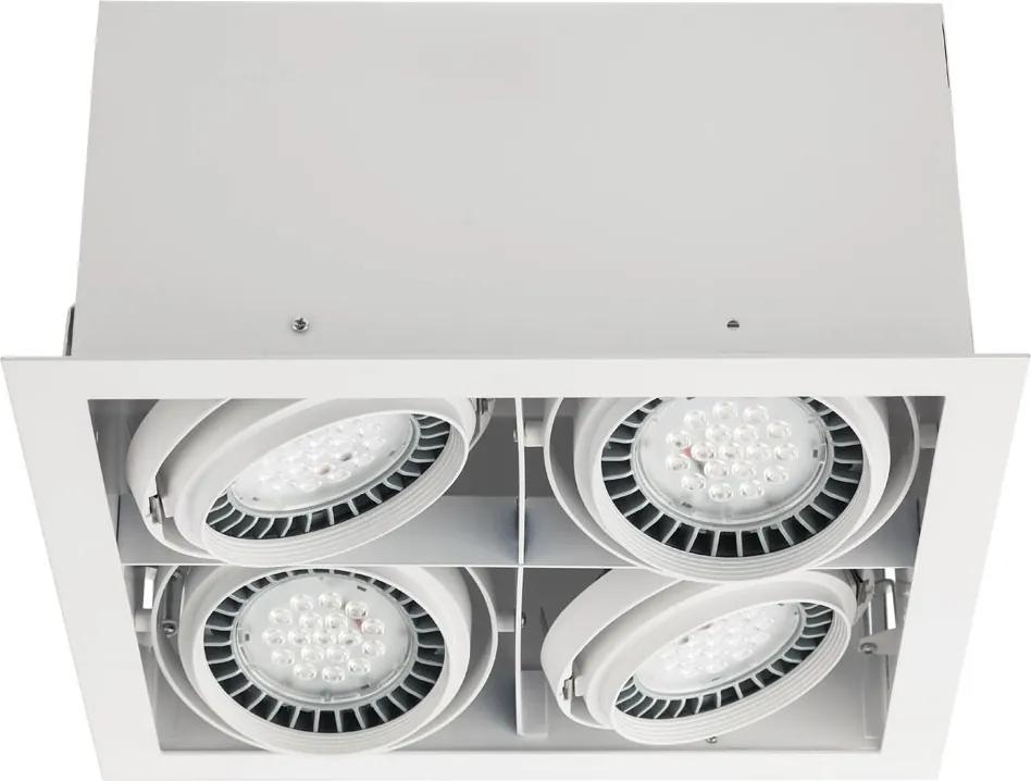 Arelux Zápustné LED svítidlo XCODE LED 3000K CDR08WW24 MWH s disperzí 24° AL_CDR08WW24 MWH
