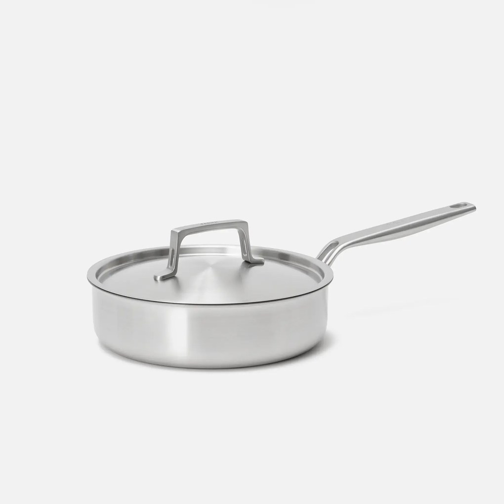 Fabini Hluboká pánev Lucca 4.0, Ø 24 cm (2,5 l) - Nerezová beznýtová pánev z vícevrstvé nerezové oceli s poklicí