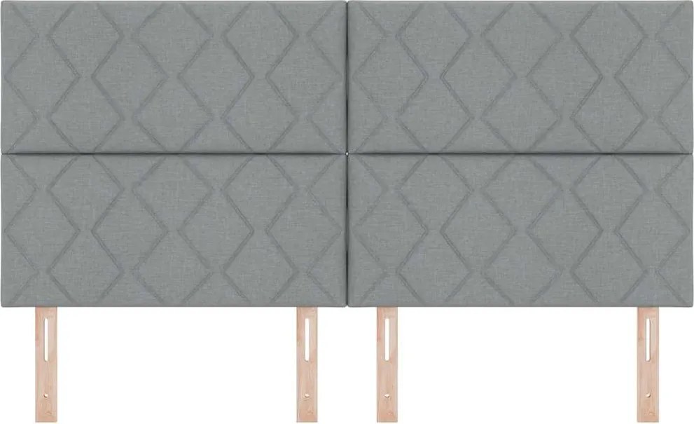 Čelo postele Světle šedá 180 cm textil 3337938