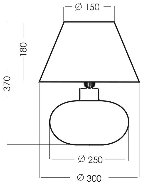 4concepts Designová stolní lampa BERGEN