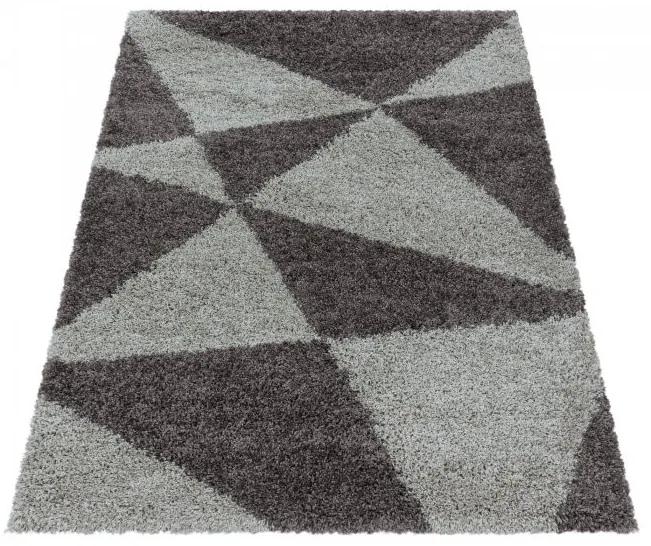 Vopi | Kusový koberec Tango shaggy 3101 taupe - Kruh průměr 120 cm