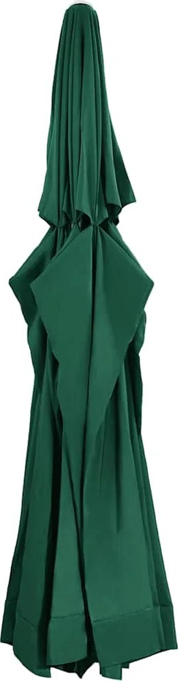 Náhradní potah na zahradní slunečník zelený 610 cm 312547