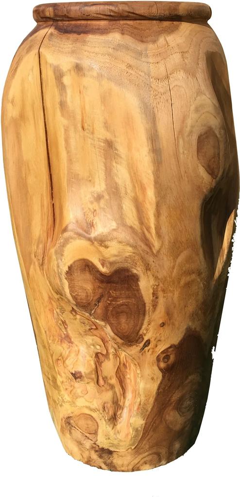 4U design s.r.o. Dřevěná váza 40cm | BIANO