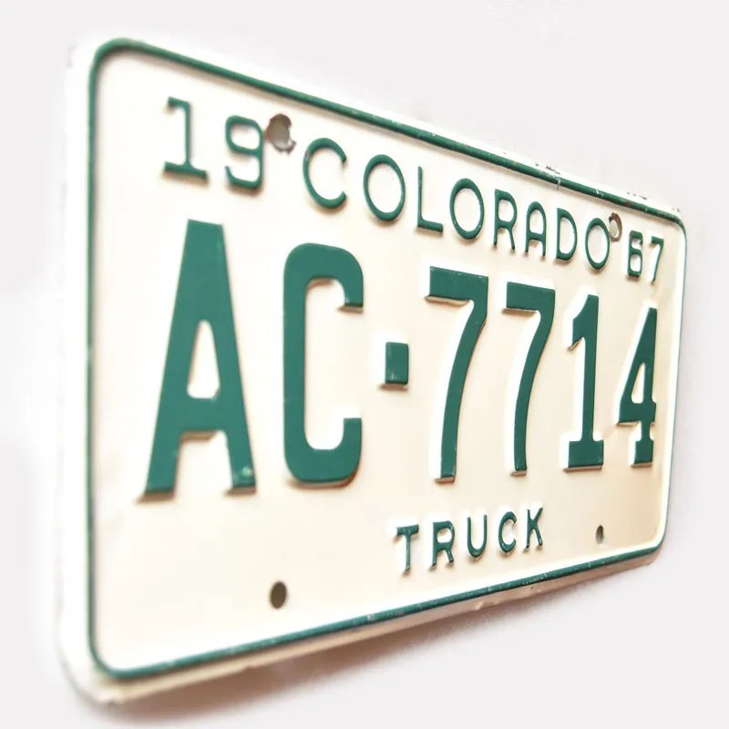 Americká SPZ Colorado 1967 Truck AC-7714