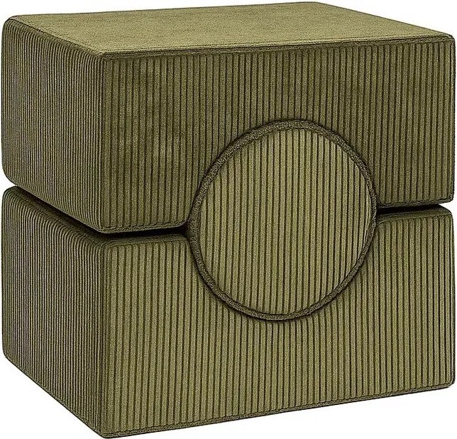 Khaki manšestrové pěnové hřiště 3 ks výška 30 cm 83x45 cm – Meowbaby