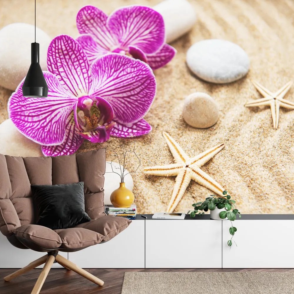 Fototapeta Orchid Pláž Spa Hladký vinyl 104x70.5