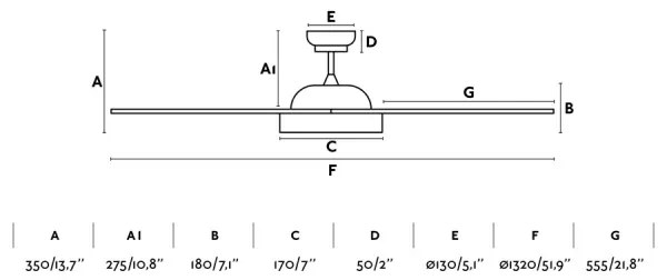 FARO 33346 - LED Stropní ventilátor POLARIS LED/18W/230V bílá pr. 132 cm + DO
