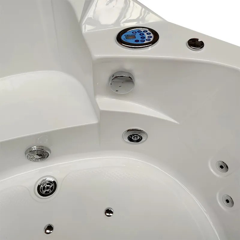 BPS-koupelny Hydromasážní vířivá vana Orino 632 135x135 s ohřevem vody