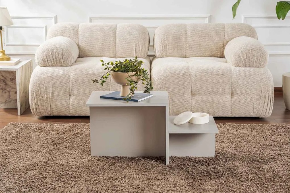 Designový konferenční stolek Olivette 80 cm šedý