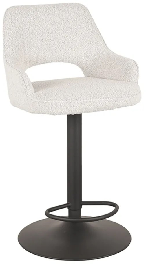 LABEL51 barová židle FER bílé bouclé CM-55.013