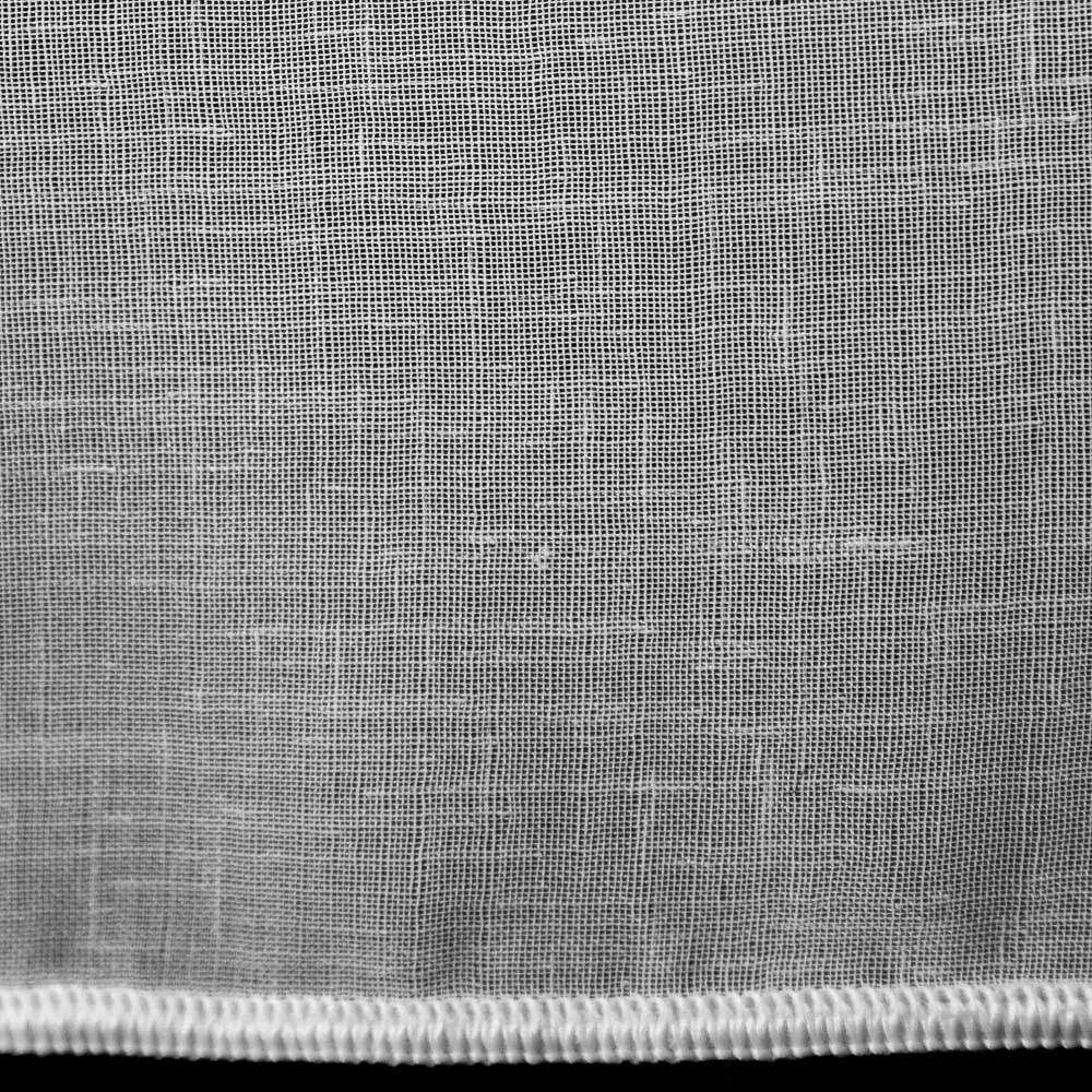 Mantis záclona polyesterový batist 517/01 bez vzoru, s olůvkem, bílá, výška 120cm (v metráži)