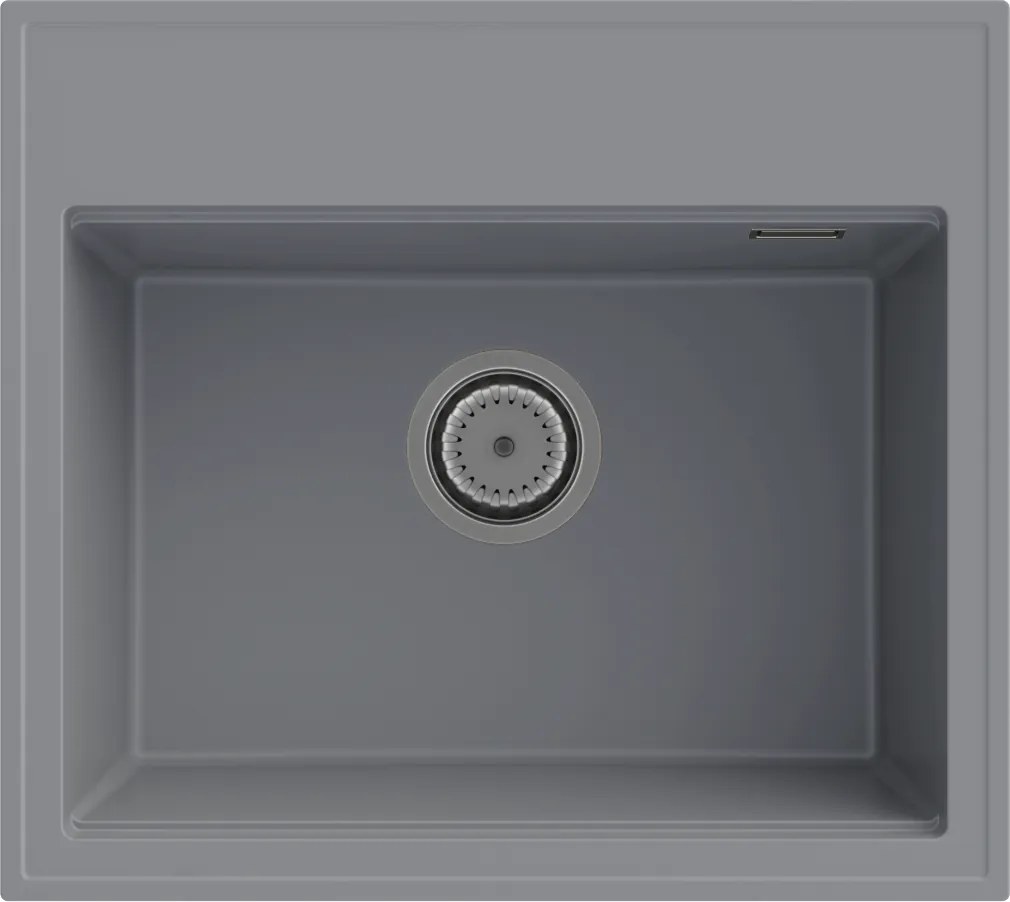 Gamma Modern 5055, 1-komorový granitový dřez 560x500x210 mm, šedá, GMA-ZM-55-G