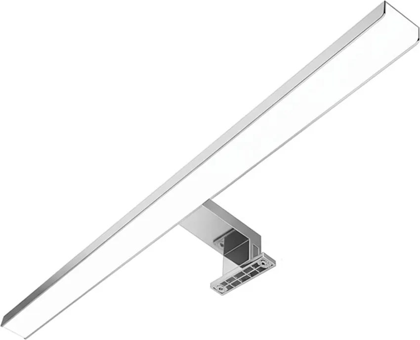 Mereo, Mereo Led koupelnové osvětlení nad zrcadlo, stříbrné, 60 cm, 12 W, 780 lm, 4000 K, IP44, 230 V, MER-CN700G60