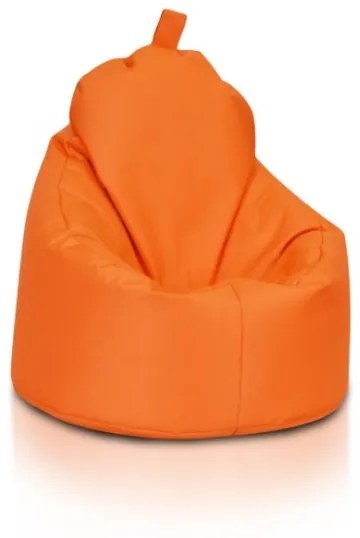 Sedací vak Yoko ekokůže / polyester TiaHome - Oranžová