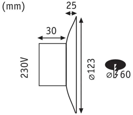Paulmann 92926 - LED/2W Schodišťové svítidlo DEKORATIV 230V