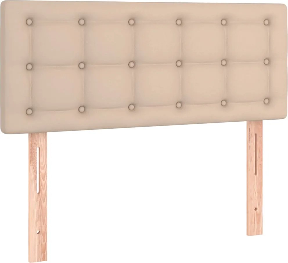Box spring postel s matrací cappuccino 120x200 cm umělá kůže 3141118