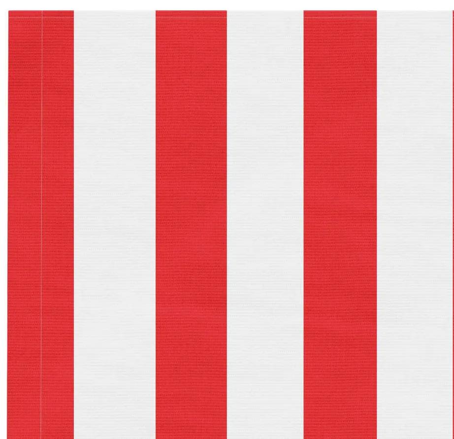Náhradní plachta na markýzu červené a bílé pruhy 5 x 3,5 m,  367721