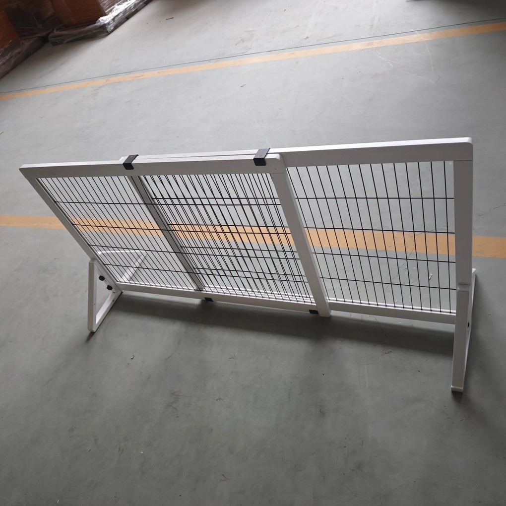 PawHut Bezpečnostní Bariera pro Psy, 2-panelová nastavitelná šířka ochranná bariéra 101-181D x 44Š x 67V cm, pro schody, dveře, chodby, z borovicovéh…