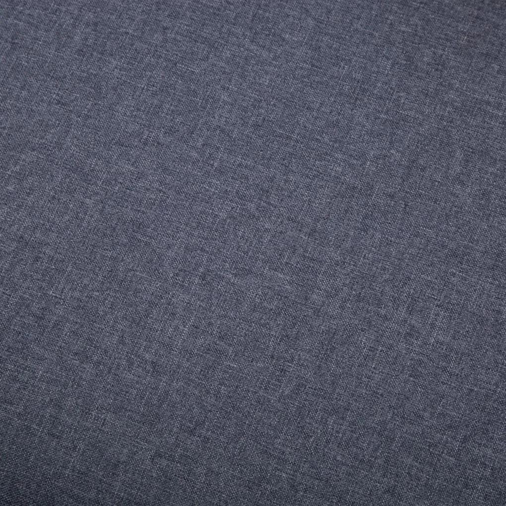 vidaXL Podnožka s textilním čalouněním 73 x 43 x 42 cm tmavě šedá