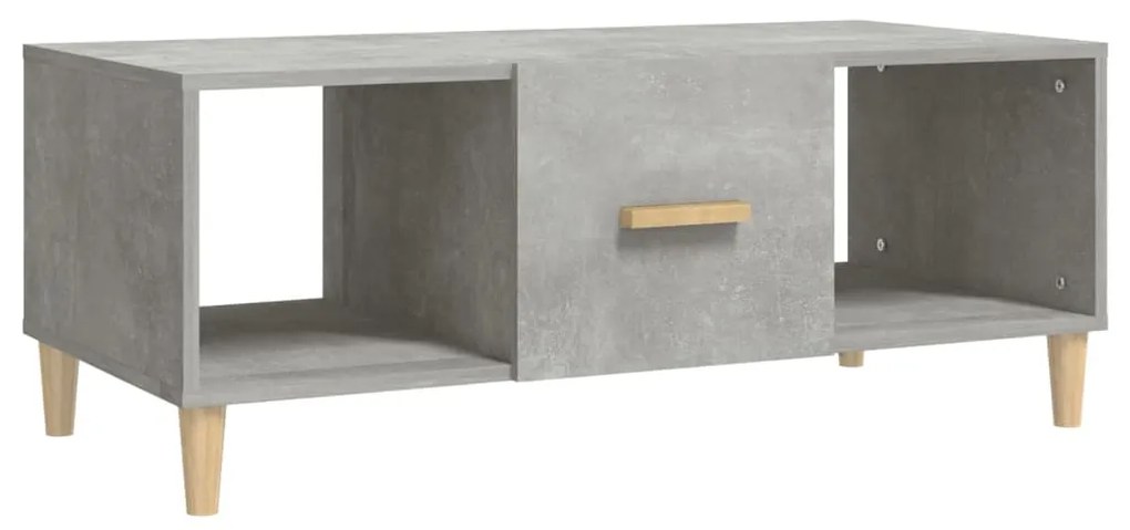 Konferenční stolek betonově šedý 102x50x40 cm kompozitní dřevo - Default Title