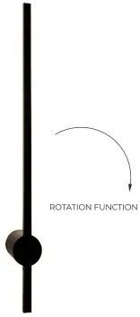 Zuma Line W90477-60BK - LED Nástěnné svítidlo TROY LED/8W/230V 60 cm černá