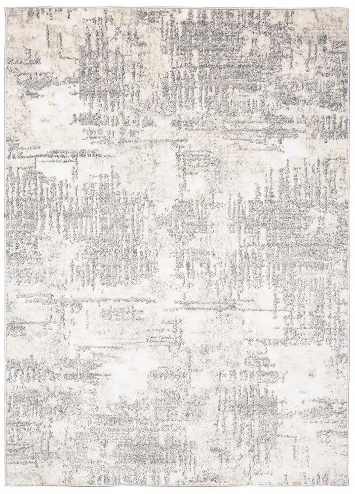 Krémový designový koberec se světle šedým vzorem Šířka: 80 cm | Délka: 150 cm