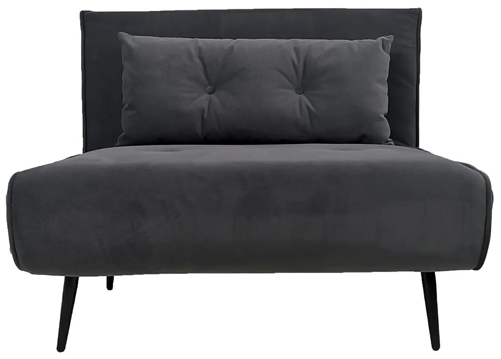 Rozkládací pohovka Sofa Evita 100 cm tmavě šedá