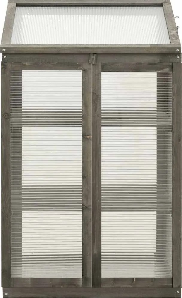 Skleník 60 x 45 x 100 cm jedlové dřevo 314849