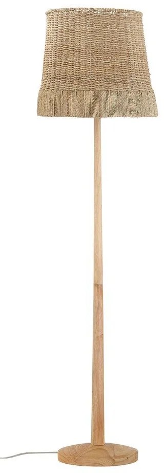 Stojací lampa v přírodní barvě s ratanovým stínidlem (výška 160 cm) Kakasi – Bloomingville