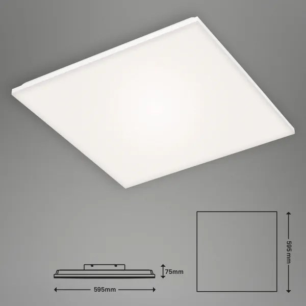 Briloner 7376-216 - LED Přisazený panel FRAMELESS LED/38W/230V 59,5x59,5 cm