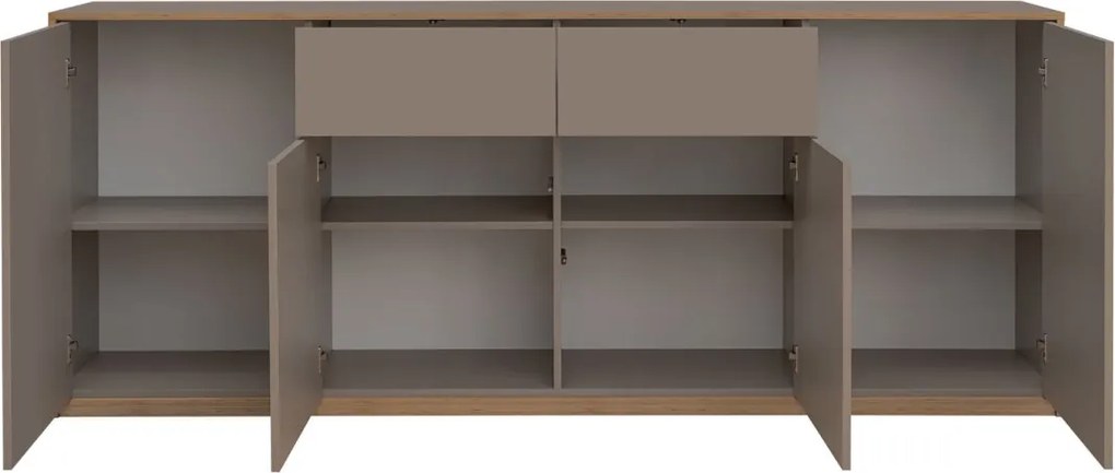 Komoda 4d2s šedý kubanit Complex