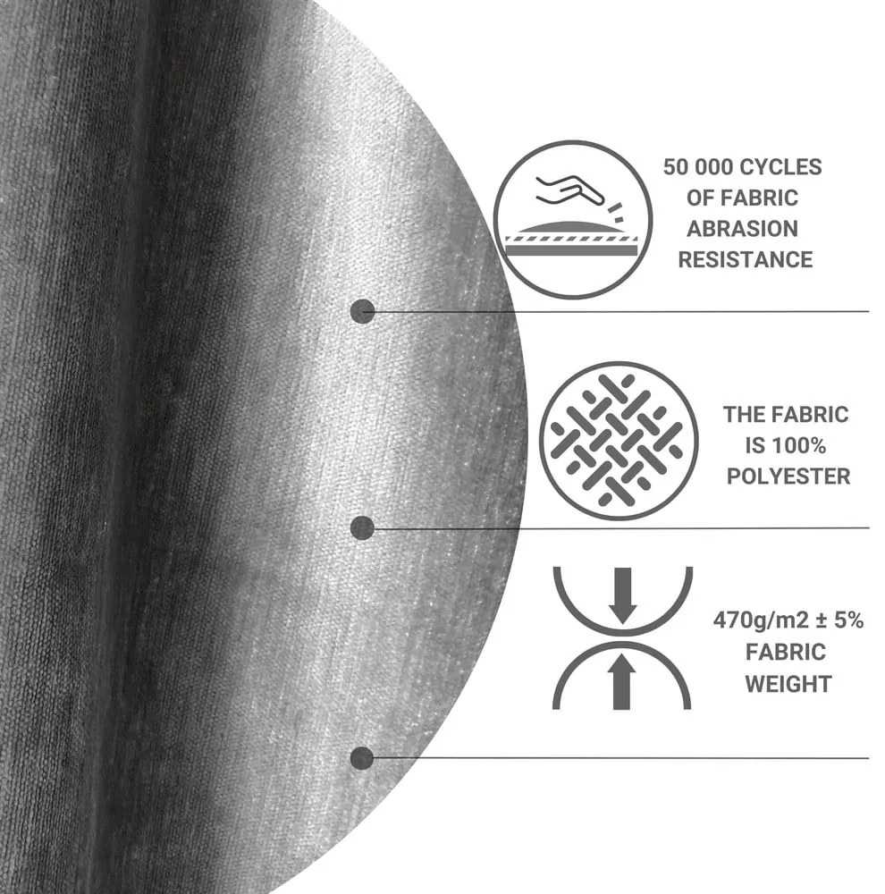 Šedá čalouněná dvoulůžková postel s úložným prostorem 140x200 cm Musca – Maison de Rêve