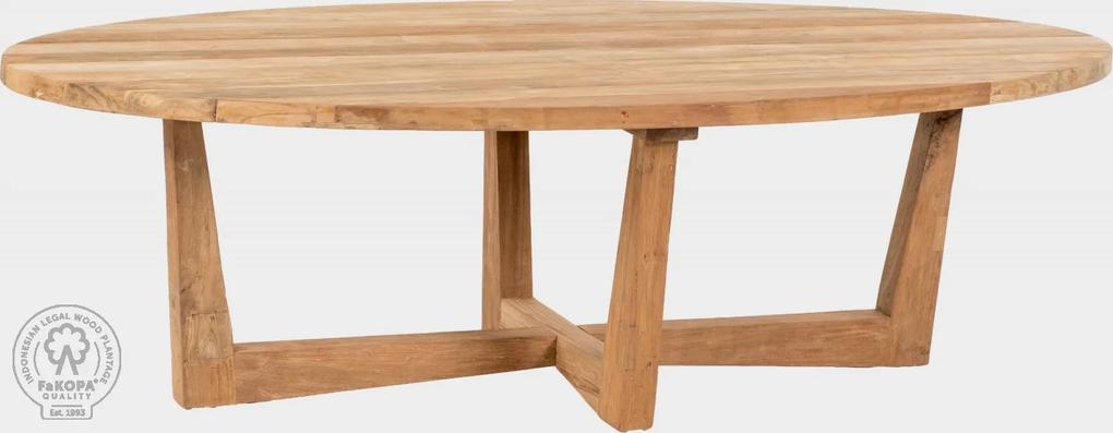 FaKOPA Masivní jídelní stůl z teakového dřeva Iskra